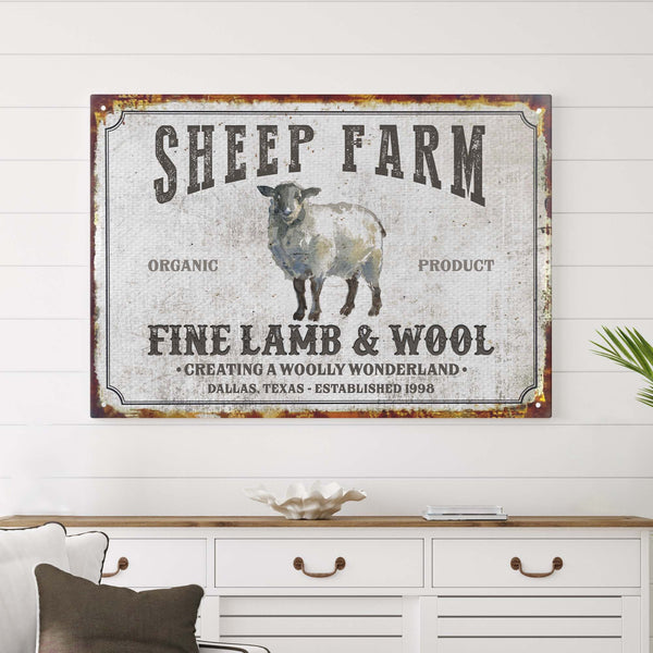 Sheep Farm Sign V – Lovecup.com