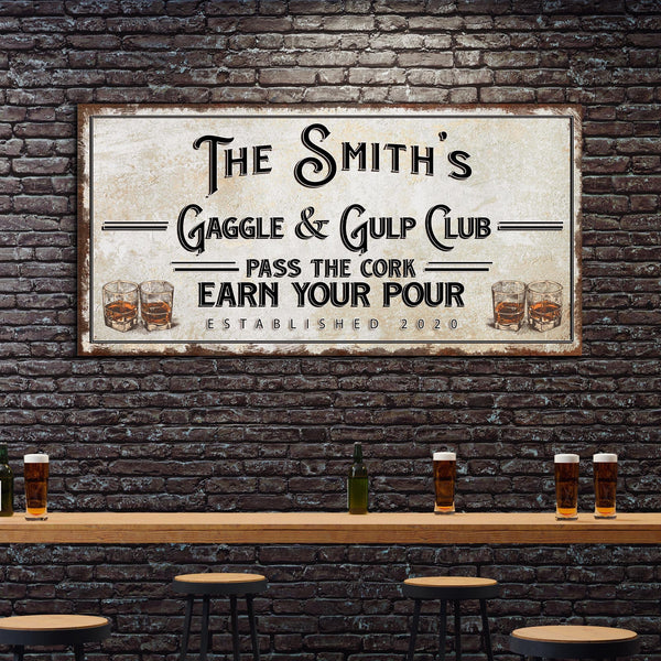 Gaggle & Gulp Club Sign – Lovecup.com